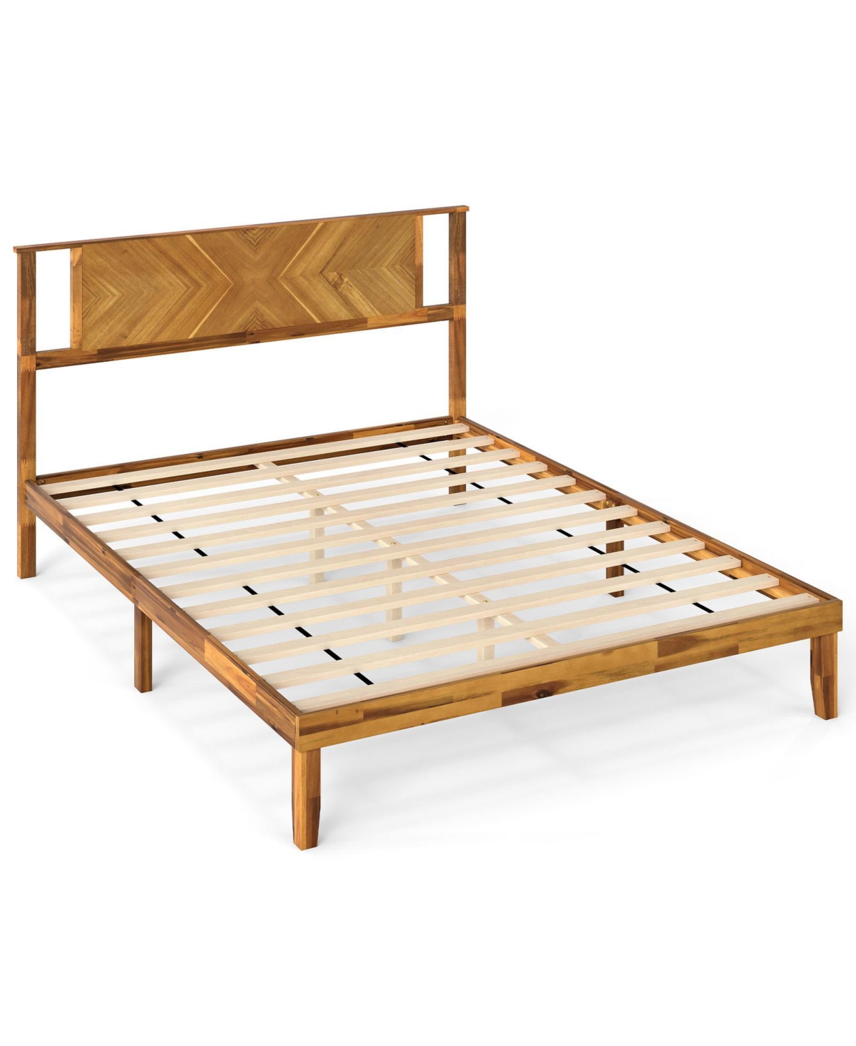 Click here for Gouun Bed Frame Mid-Century Acacia Wood Platform B... prices
