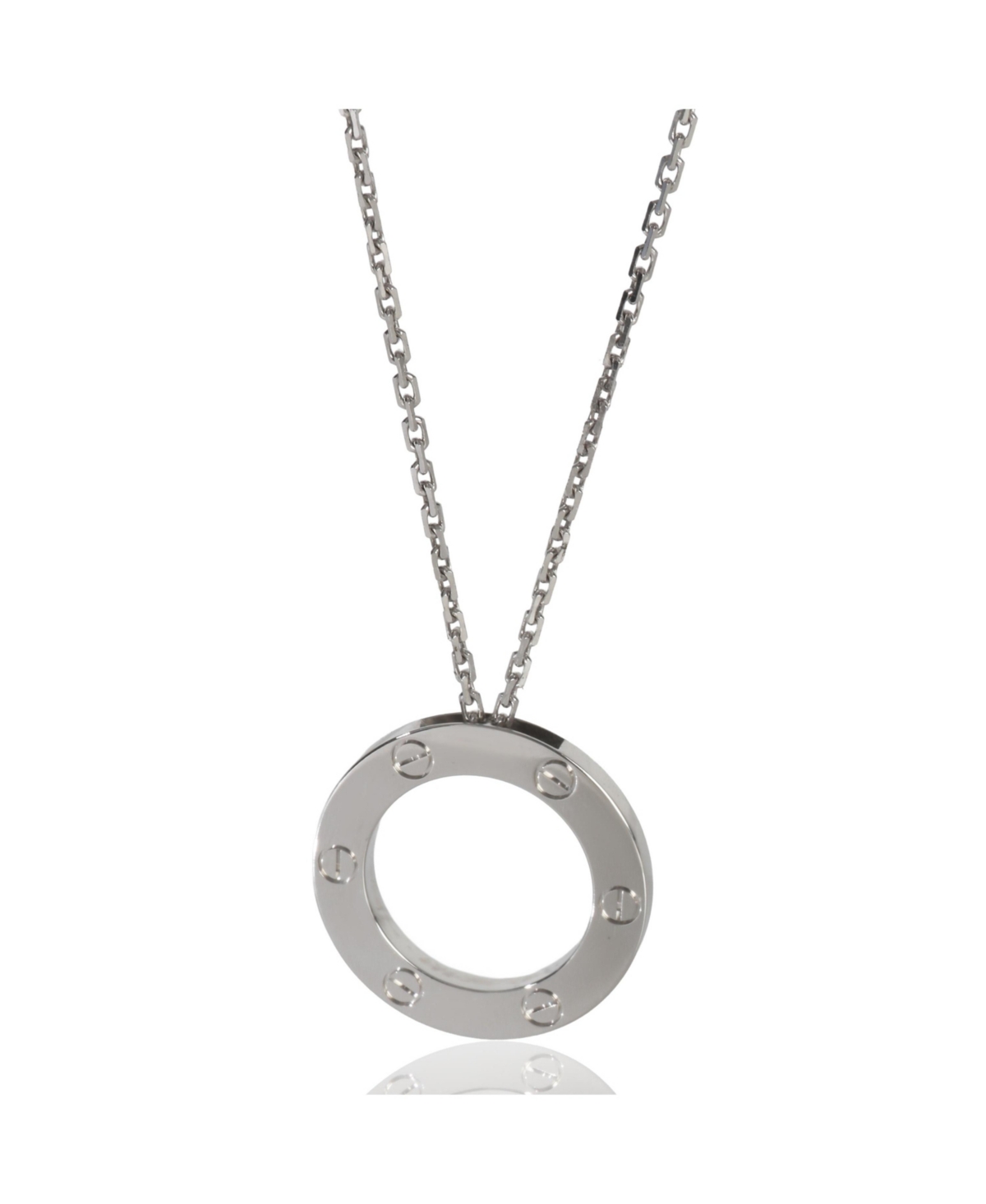 Click here for Pre-Owned Cartier White Gold Love Necklace - White... prices