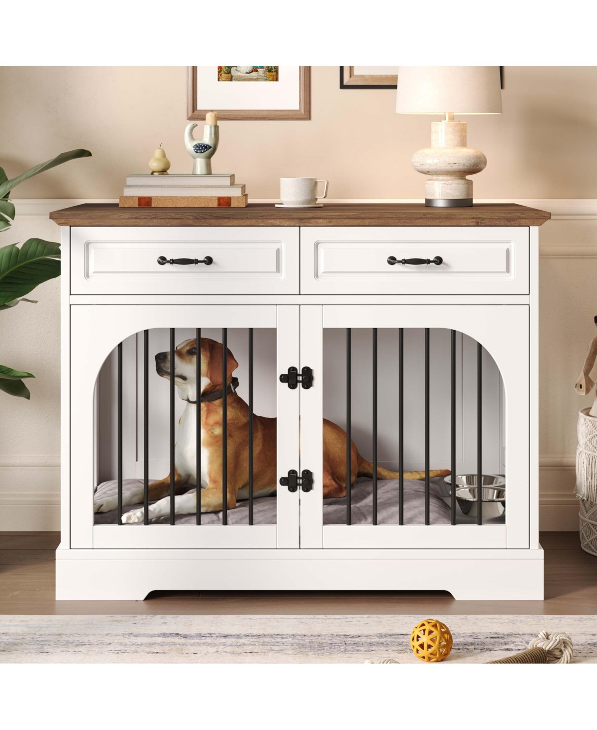 Click here for Aostirmotor Farmhouse Dog Crate Furniture with Sto... prices