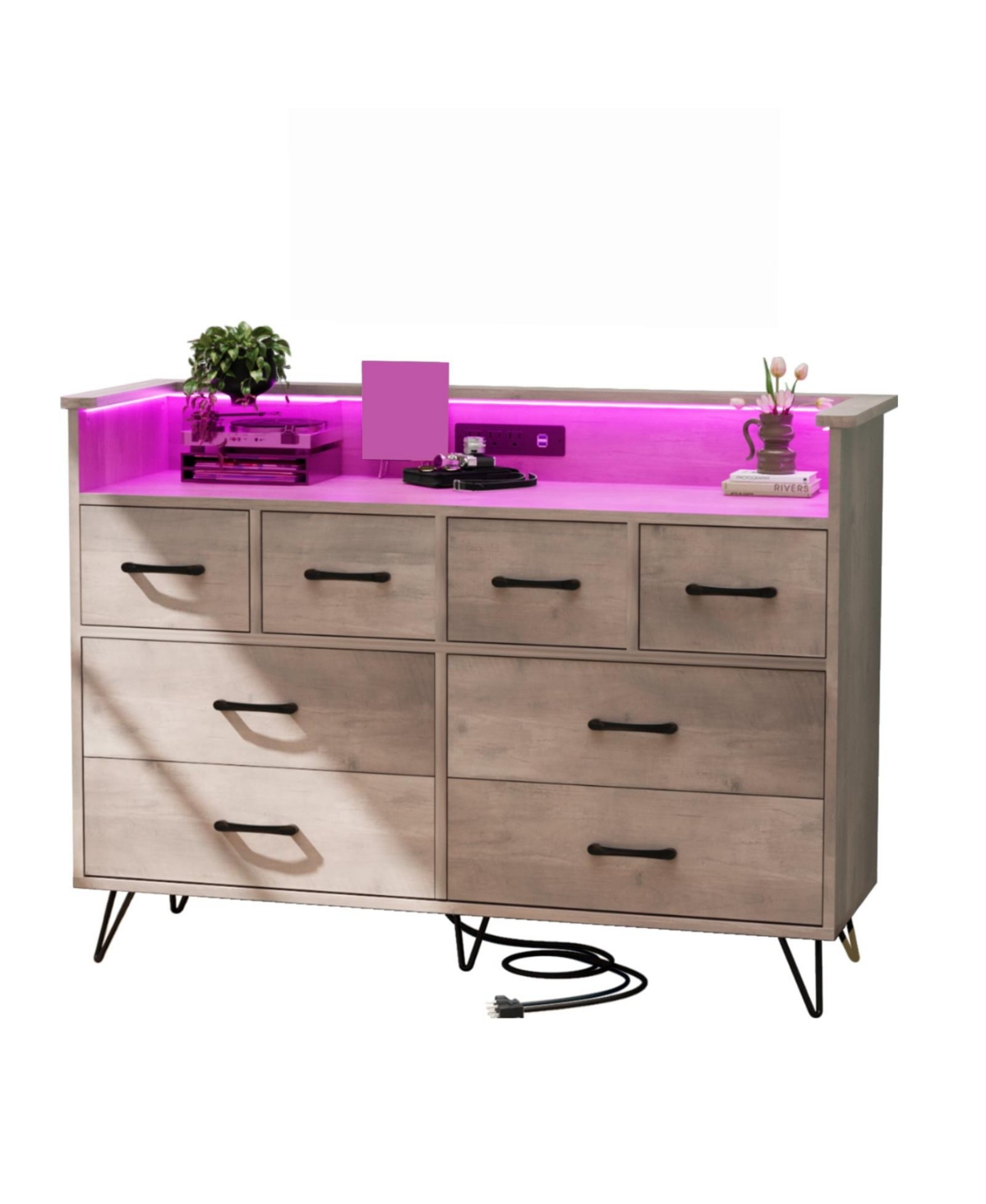 Click here for gaomon 8 Drawer Dresser with Charging Station and... prices