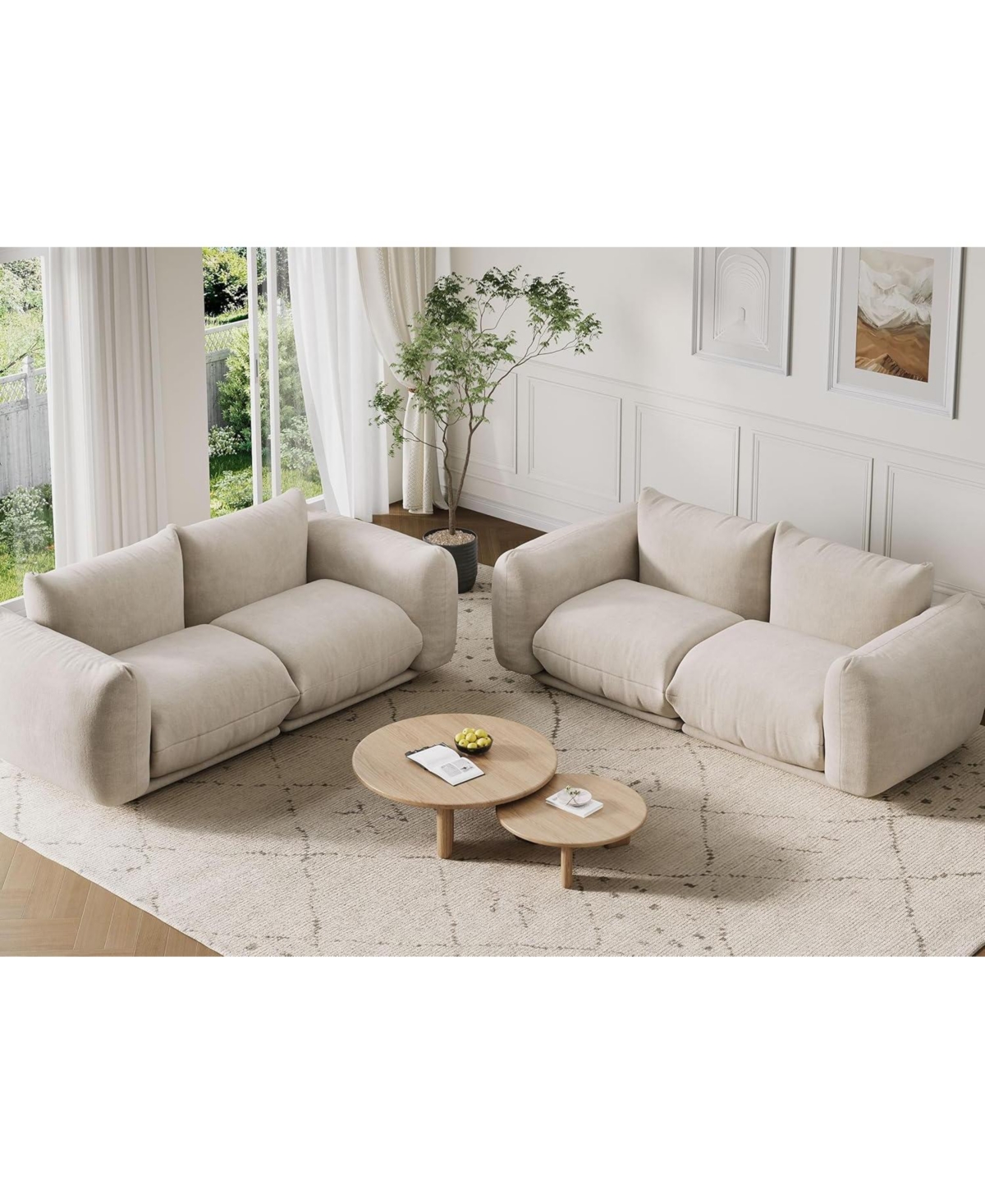 Click here for gaomon Modular Sofa Set  Chenille Sectional Couch... prices