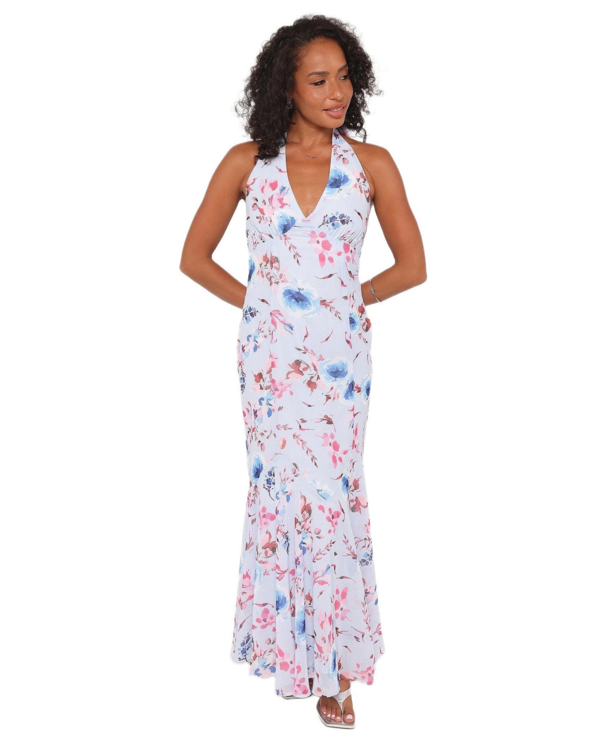 Click here for Petal and Pup Womens Lavie Maxi Dress - Blue flora... prices