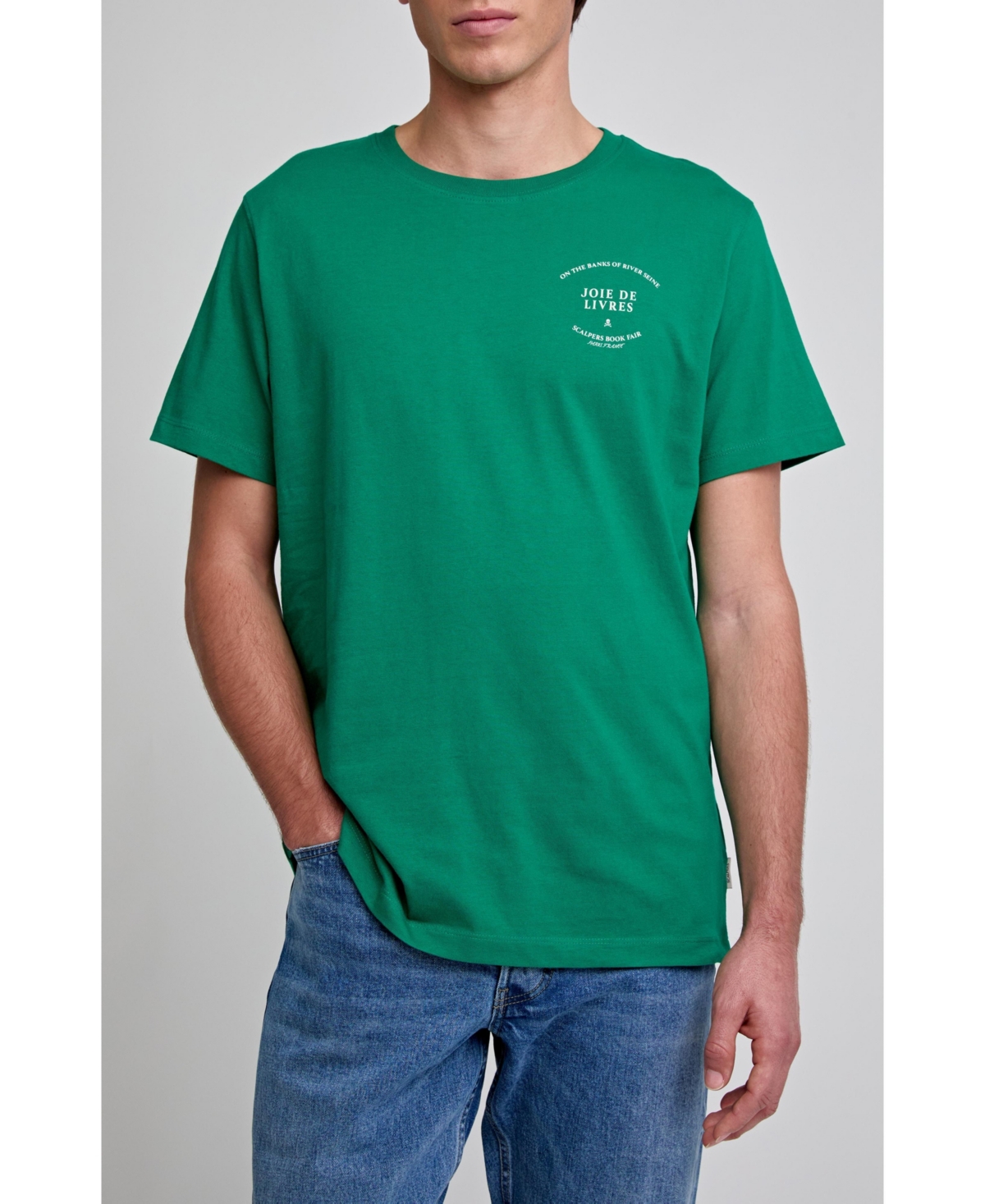 Click here for Scalpers Mens Book Fair Tee - Greymelange prices