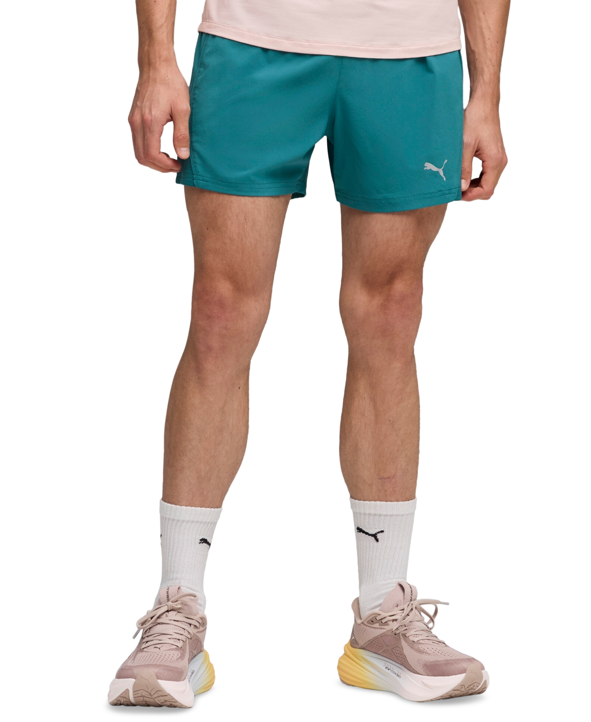 Click here for Puma Mens Run Velocity Shorts - Emerald Ice prices