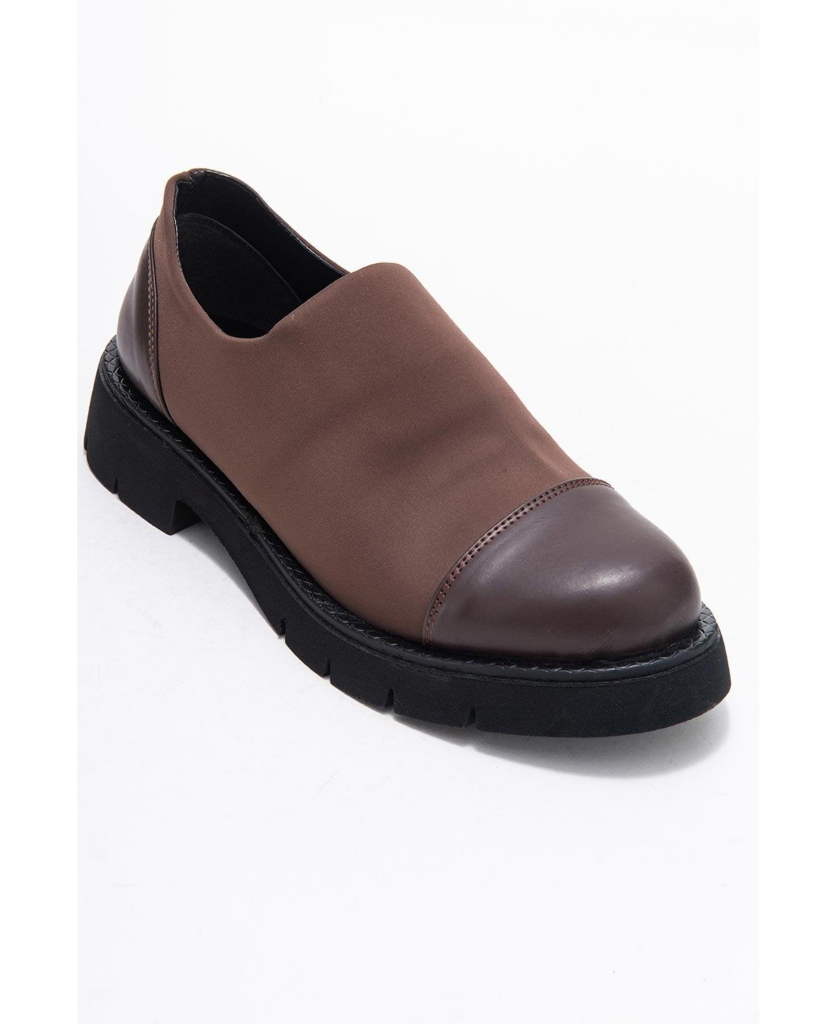 Click here for Prologue Shoes Womens Panola Scuba Loafer - Brown prices