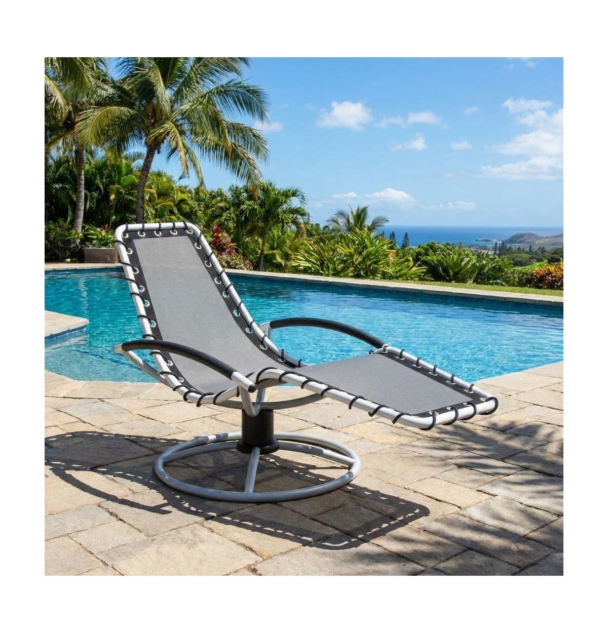 Click here for gaomon Patio Chaise Lounge Chair  360° Swivel... prices