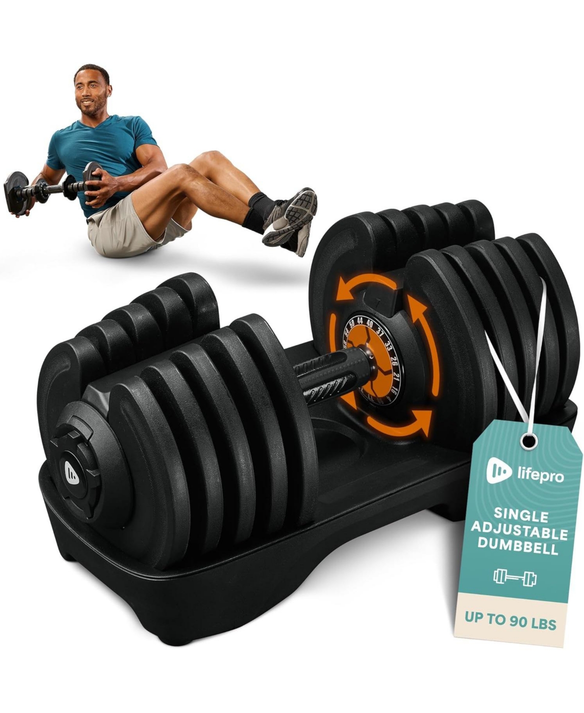 Click here for LifePro Single Adjustable Dumbbell â 4lb to 90lb... prices