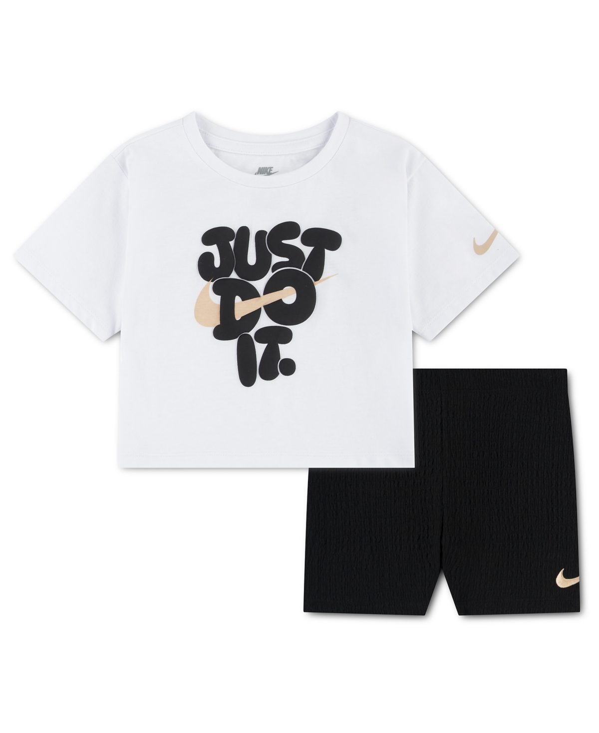 Click here for Nike Girls 2T-4T Short-Sleeve T-Shirt and Shorts... prices