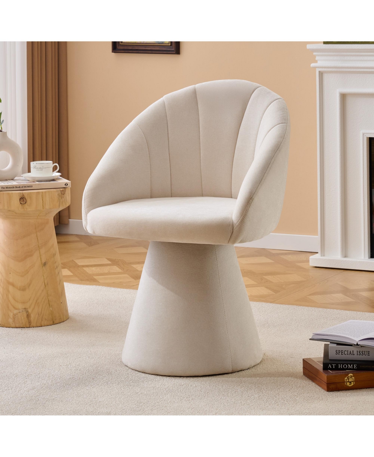 Click here for Rainsken Swivel Accent Chair  Chenille Fabric Upho... prices