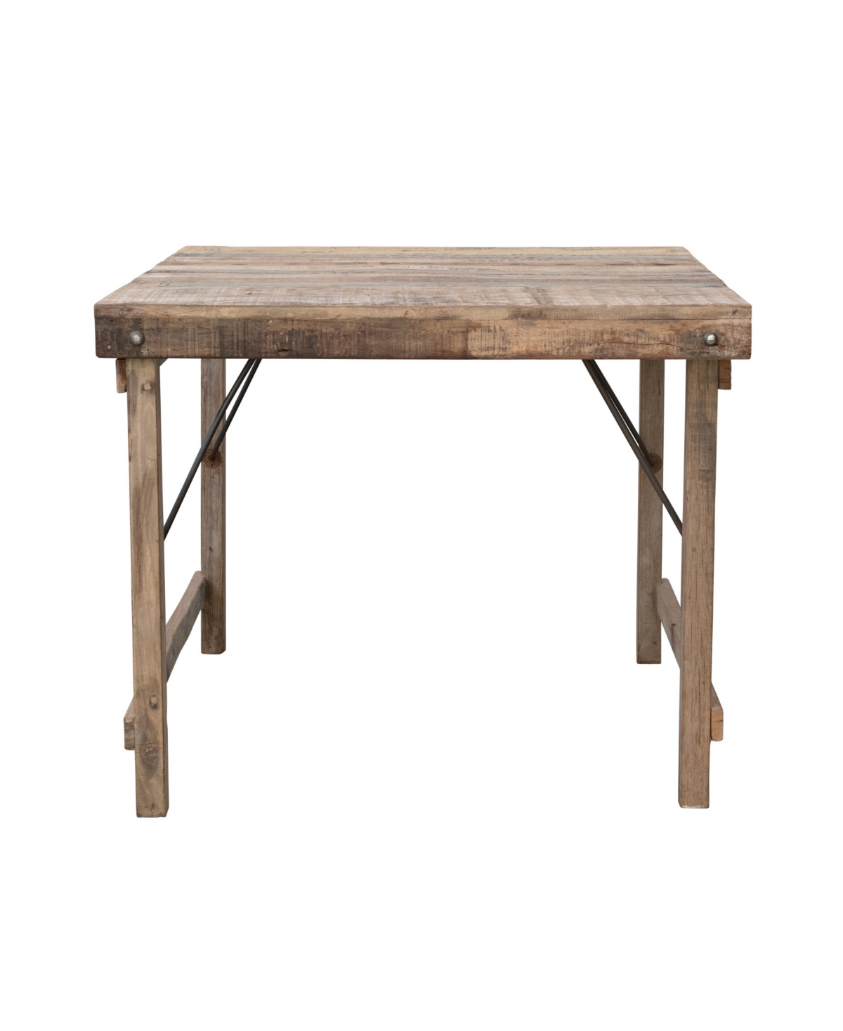 Click here for Storied Home 36 Wood Square Folding Table - Natura... prices
