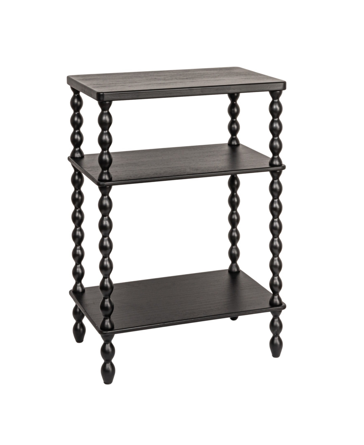 Click here for Storied Home Bobbin Leg 20 Wood Rectangle Accent T... prices