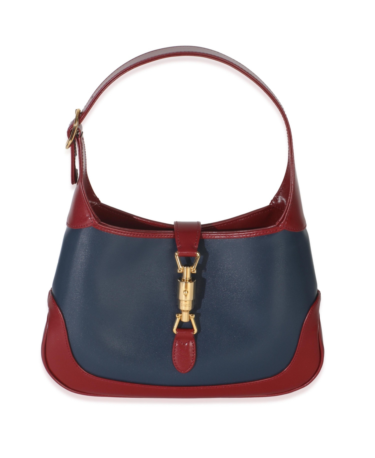 Click here for Pre-Owned Gucci Red Blue Boarded Dyana Lux Calfski... prices