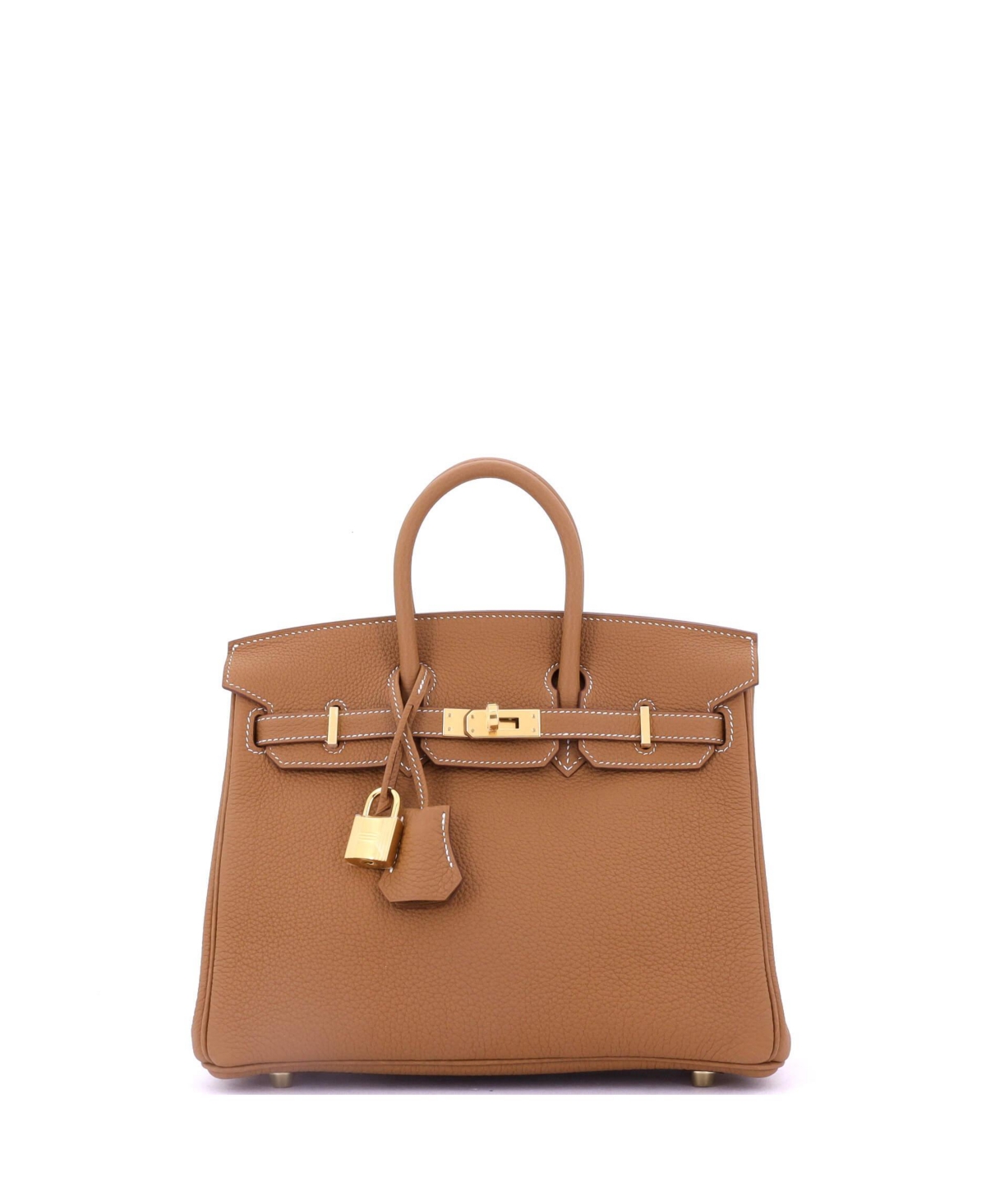 Click here for Pre-Owned HERMES Birkin 25 Handbag Brown Togo with... prices