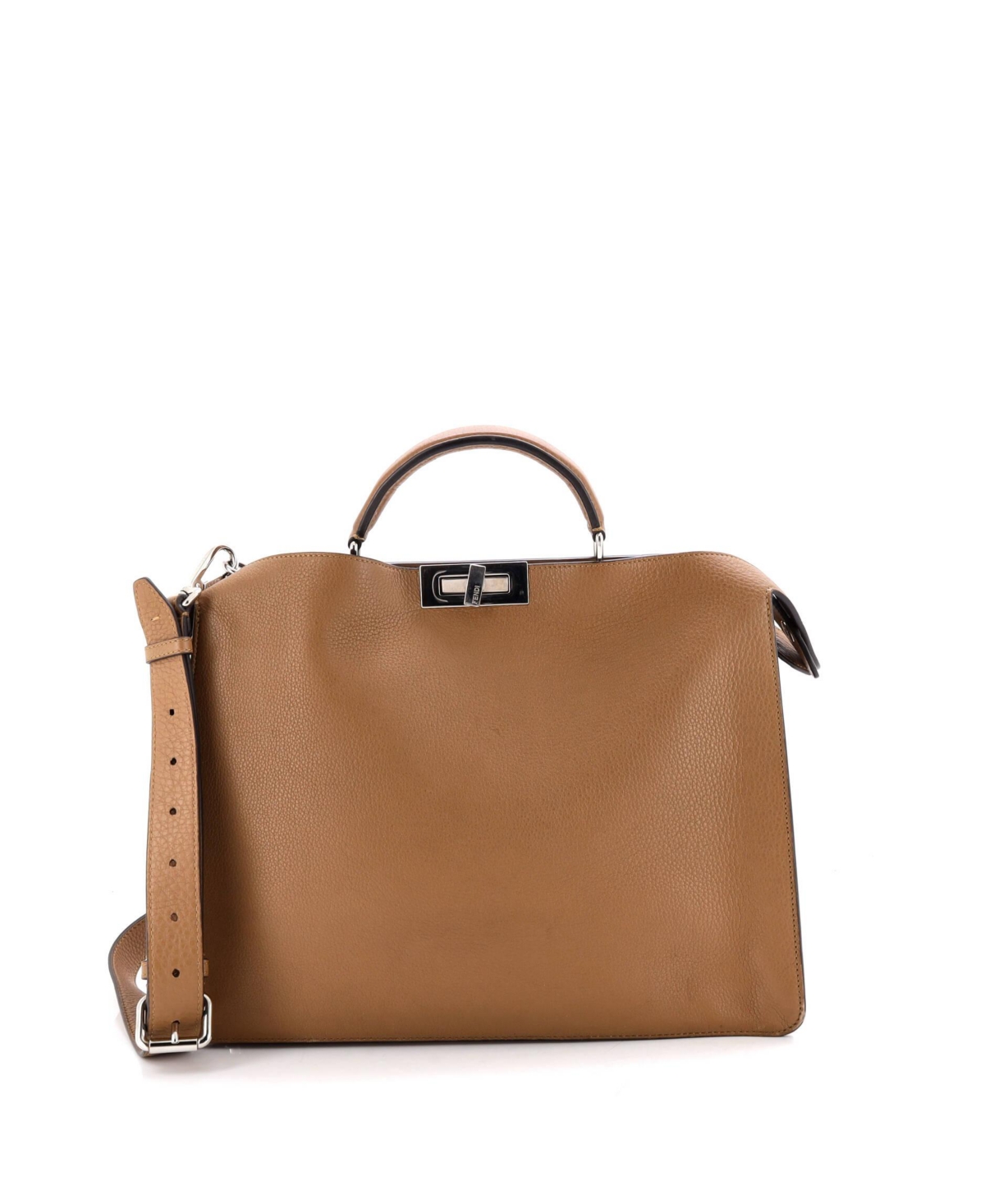 Click here for Pre-Owned Fendi Medium Peekaboo ISeeU Briefcase Le... prices