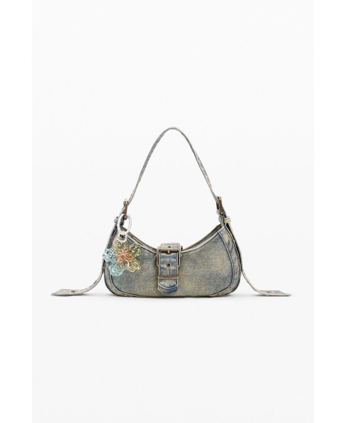 Click here for Desigual Womens Dyed denim bag - Light green prices