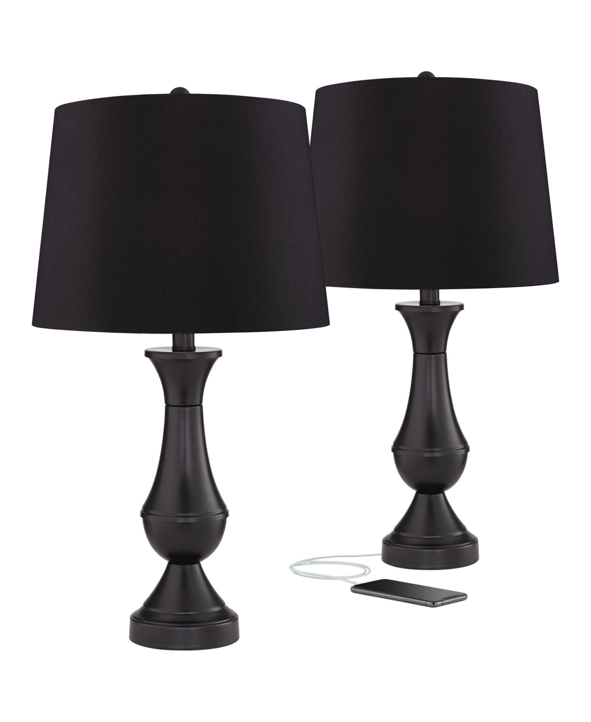 Click here for Regency Hill Traditional Table Lamps 25" High... prices