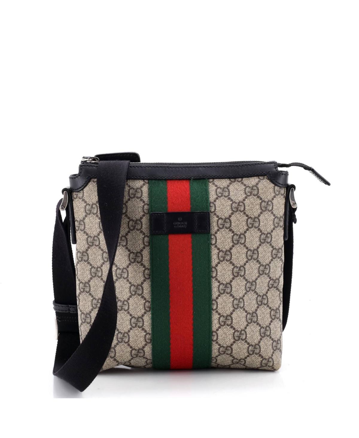 Click here for Pre-Owned Gucci Small Web Messenger Bag Gg Coated... prices