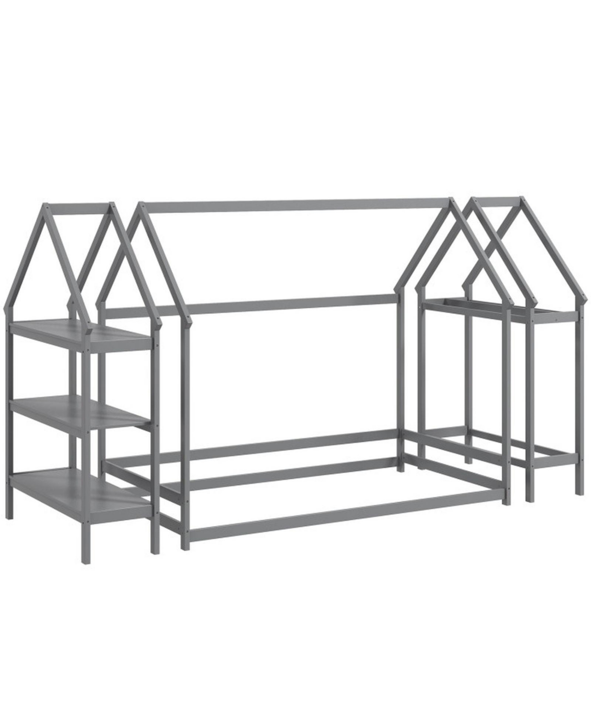 Click here for Gouun Montessori Floor Bed with Safety Rails - Gre... prices