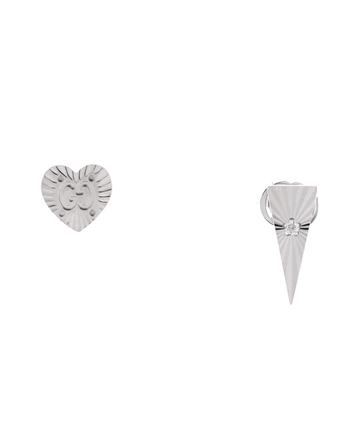 Click here for Pre-Owned Gucci Gg Icon Asymmetric Stud Earrings -... prices