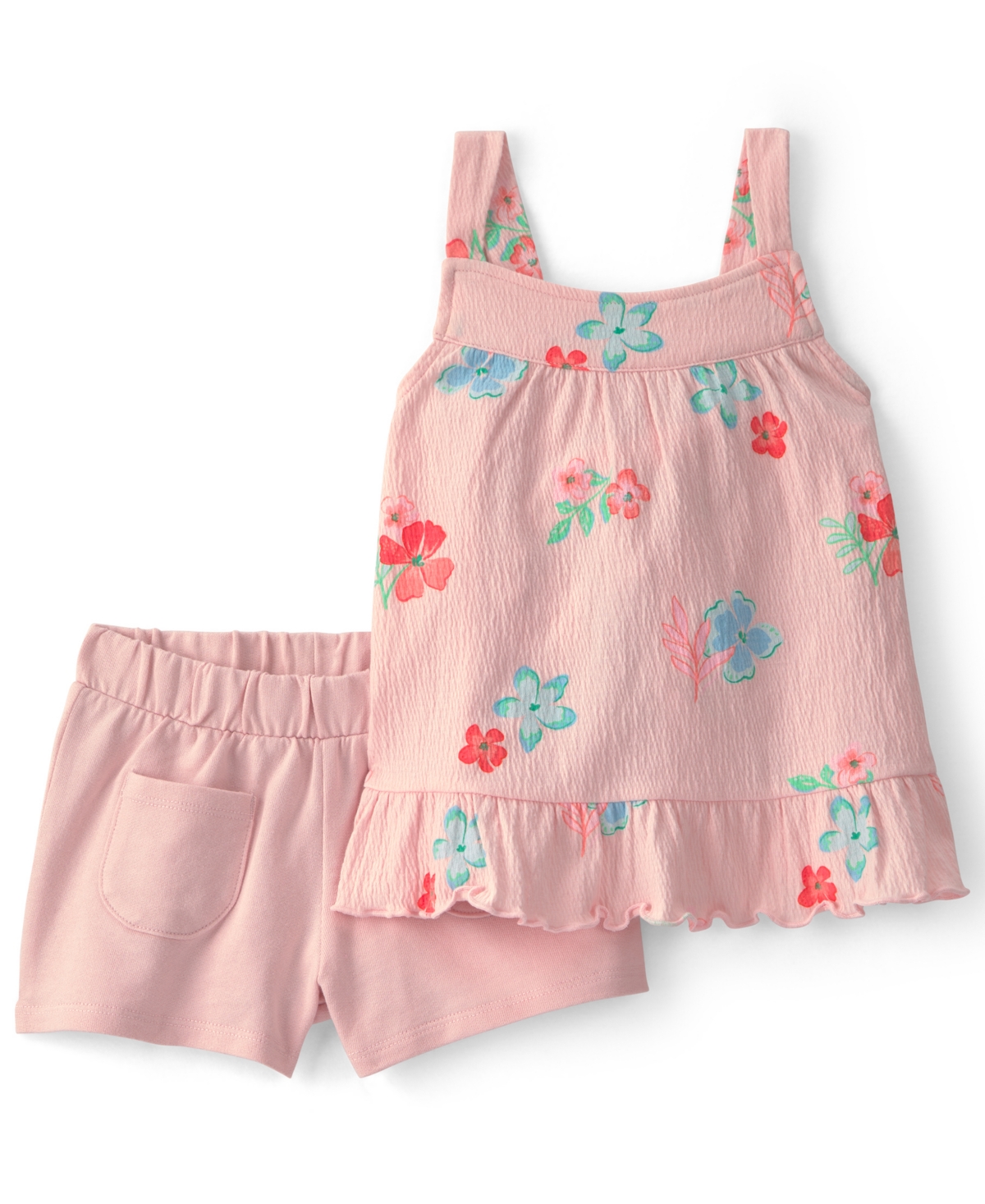 Click here for Carters Girls 2T-5T Floral Ruffle Top and Shorts... prices