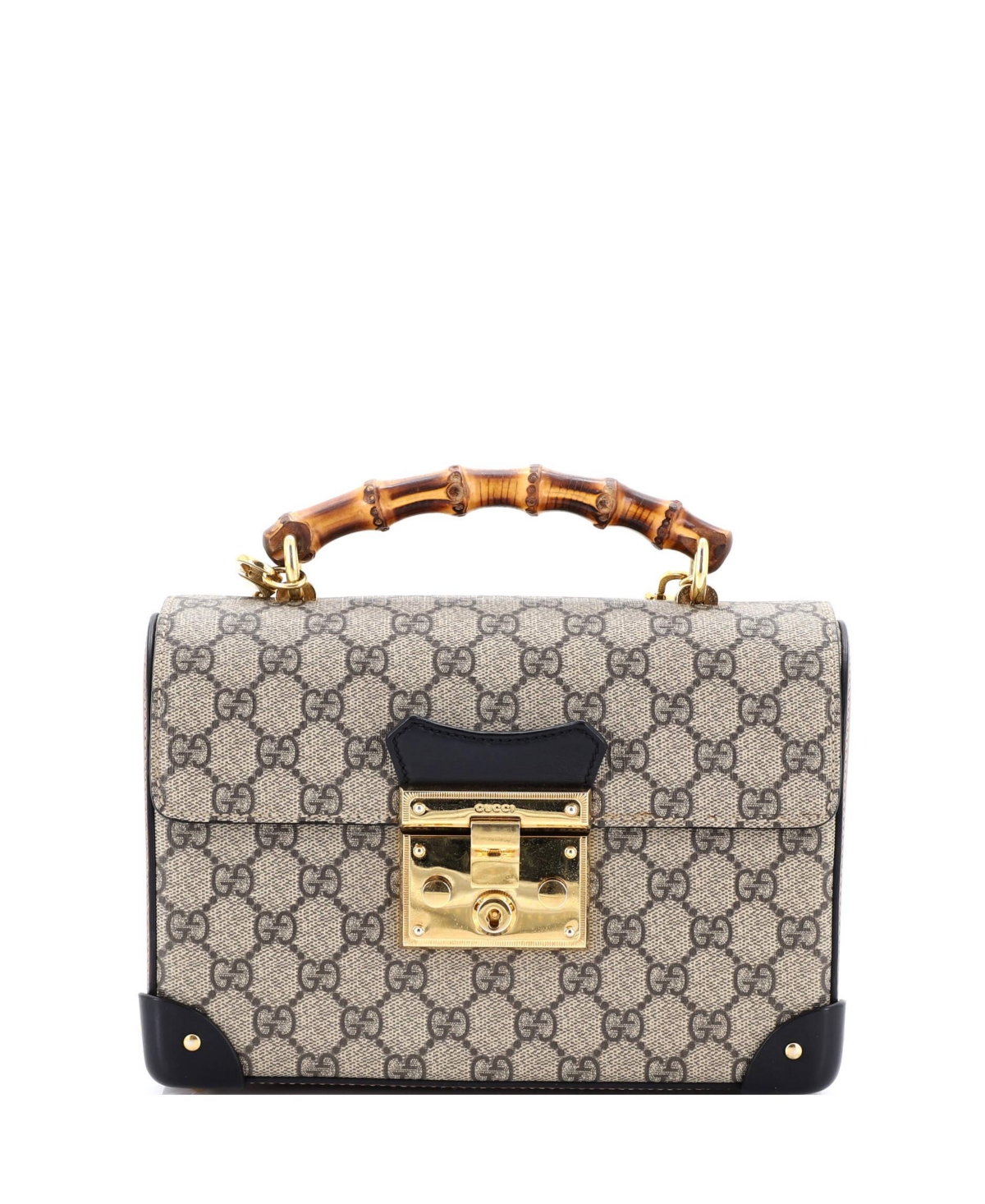 Click here for Pre-Owned Gucci Small Padlock Bamboo Shoulder Bag... prices