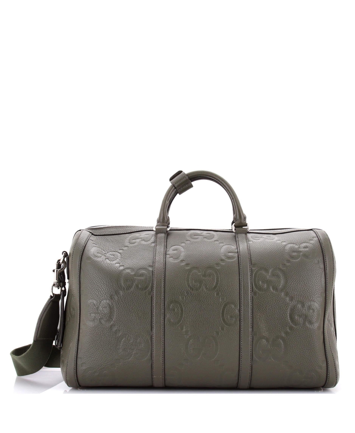 Click here for Pre-Owned Gucci Small Duffle Bag Jumbo Gg Embossed... prices