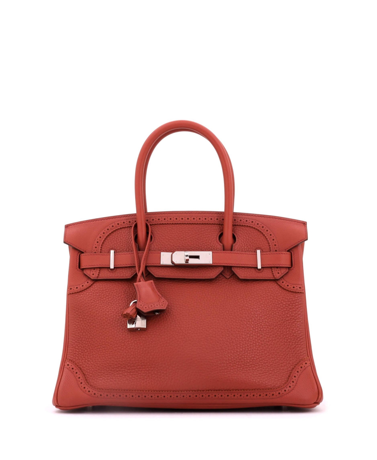 Click here for Pre-Owned HERMES Birkin 30 Handbag Orange Clemence... prices