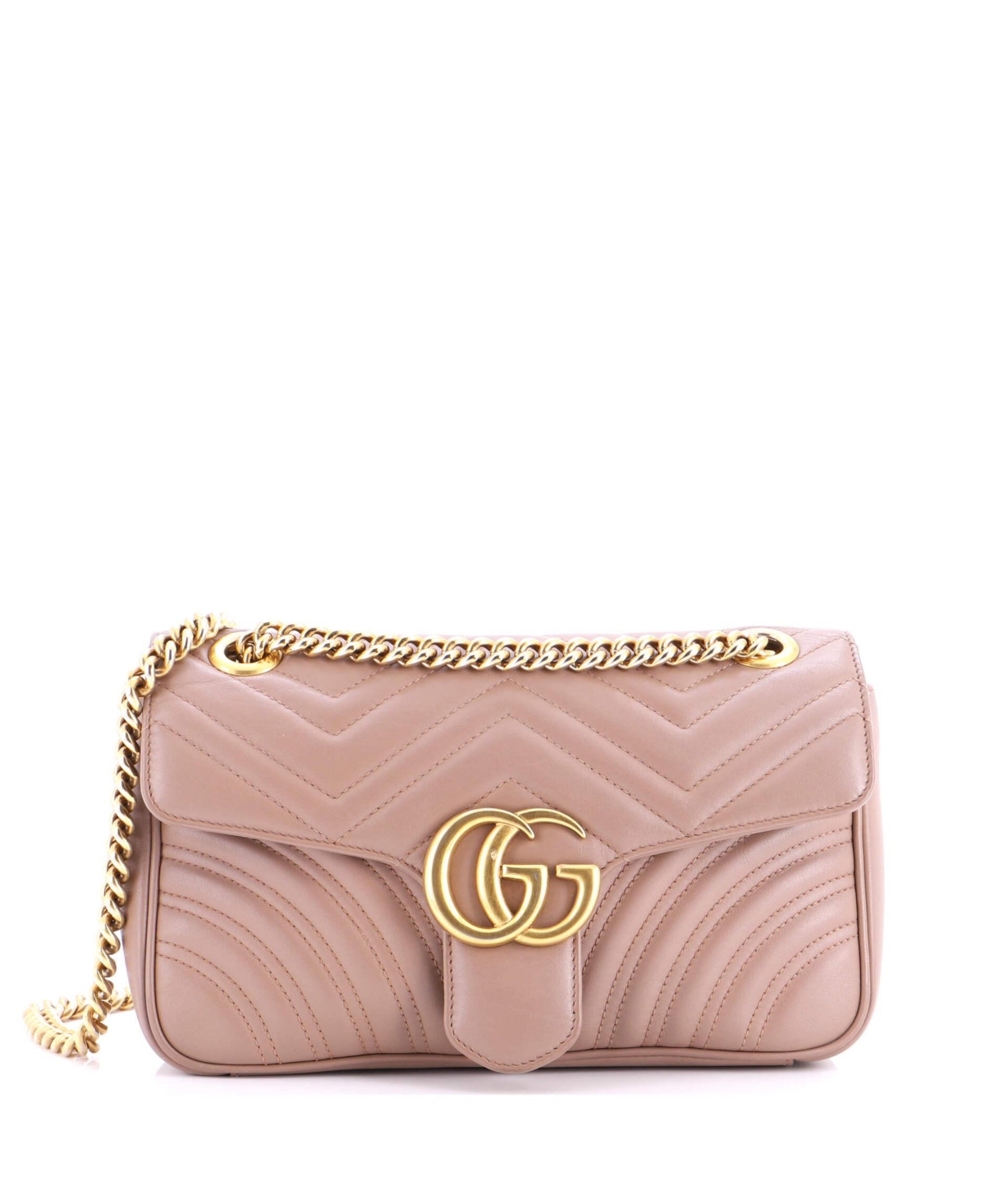 Click here for Pre-Owned Gucci Medium Gg Marmont Flap Bag Matelas... prices