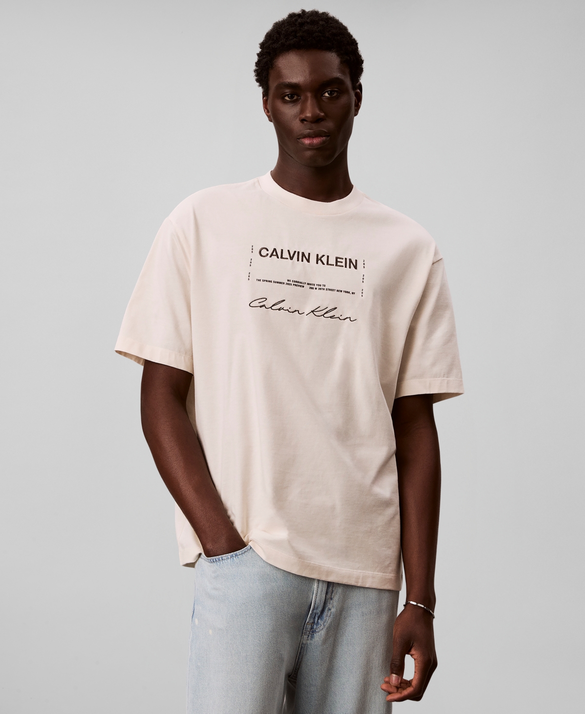 Click here for Calvin Klein Mens Invitation Logo Crewneck T-Shirt... prices