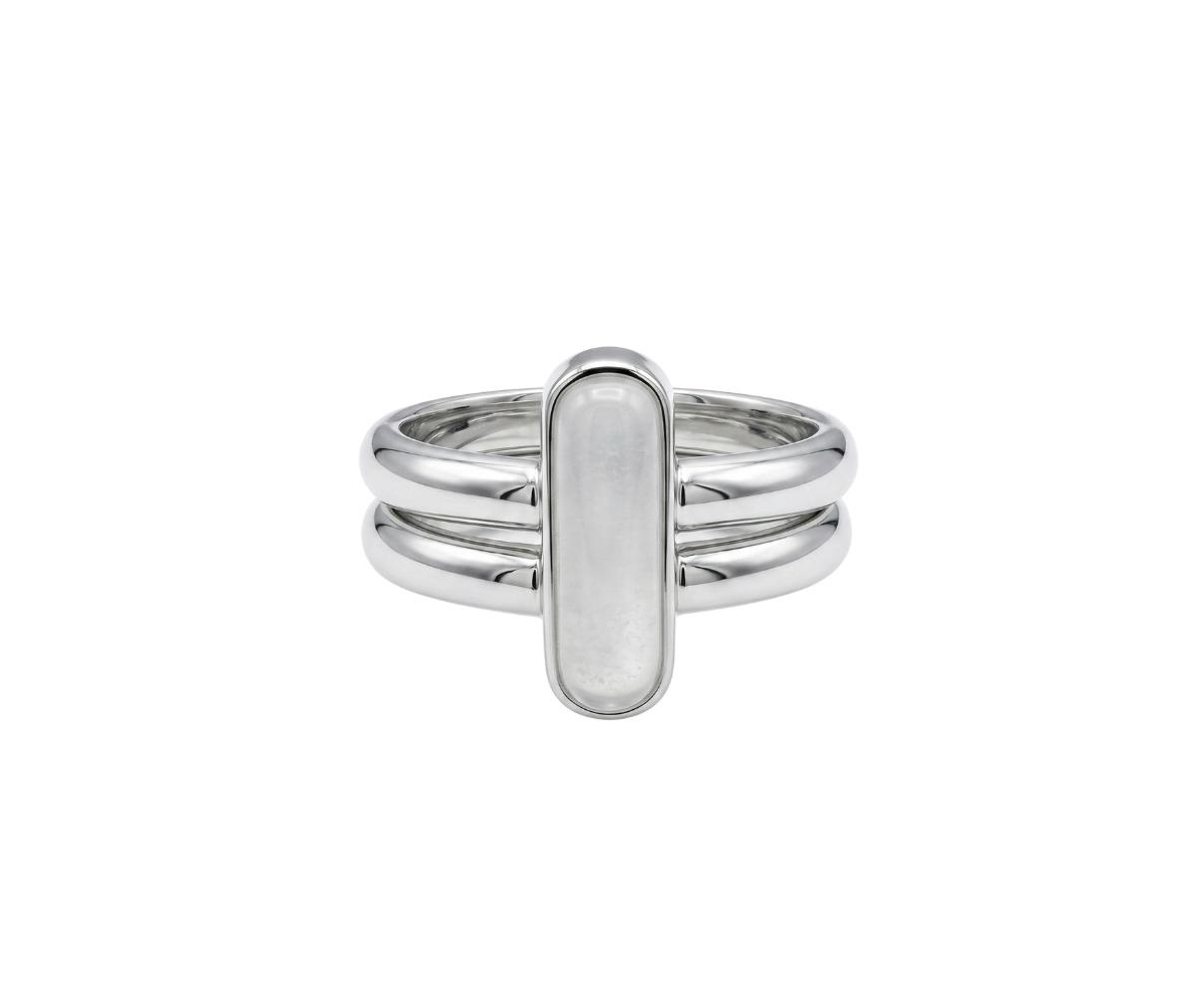 Click here for seree Infinity Duo Bar Ring Hanbai Jade - White prices
