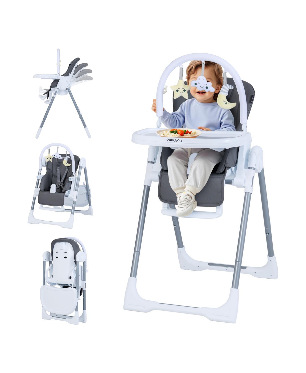 Click here for Sugift Foldable Baby High Chair with Adjustable He... prices