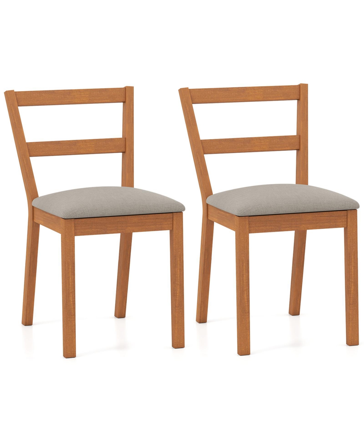 Click here for Sugift Farmhouse Wooden Dining Chairs Set of Two w... prices