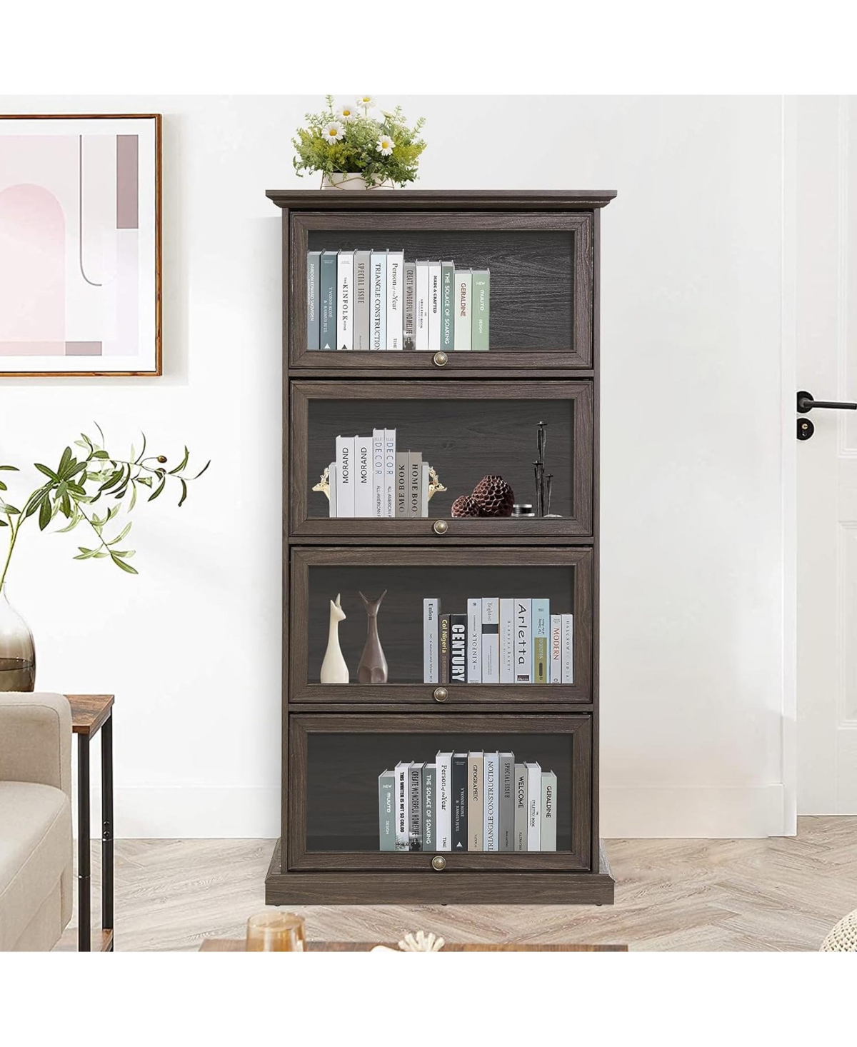 Click here for Rainsken Display Cabinet with 4 Flip up Glass Door... prices