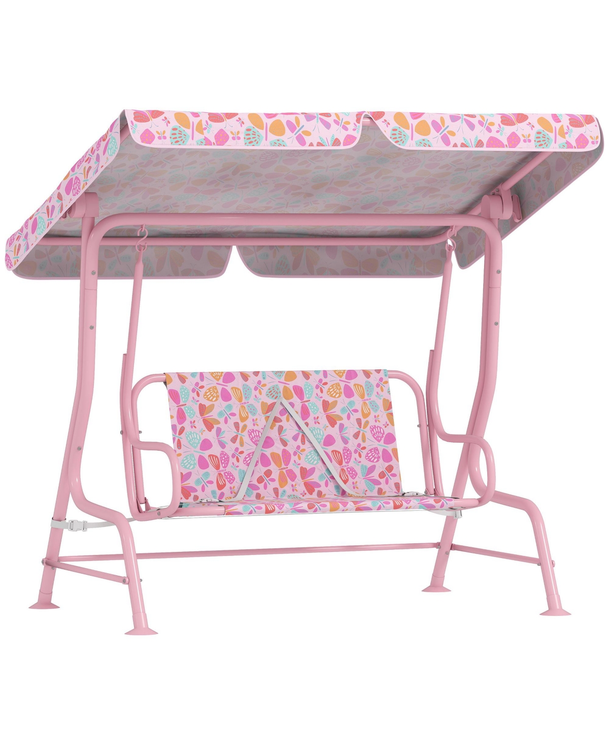 Click here for Qaba Kids Porch Swing  2-Seater Outdoor Patio Swin... prices