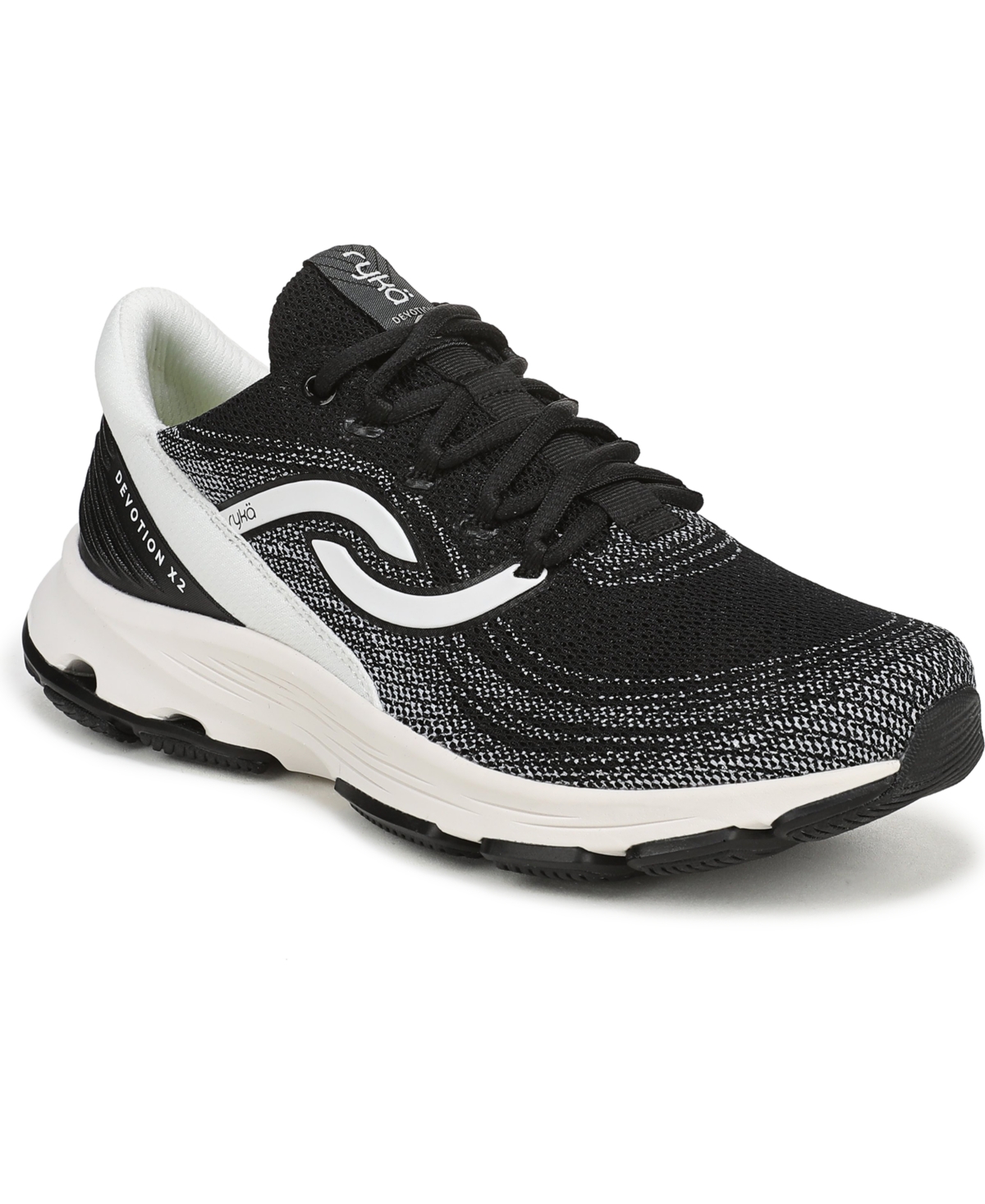 Click here for Ryka Womens Devotion X 2 Walking Sneakers - Black/... prices