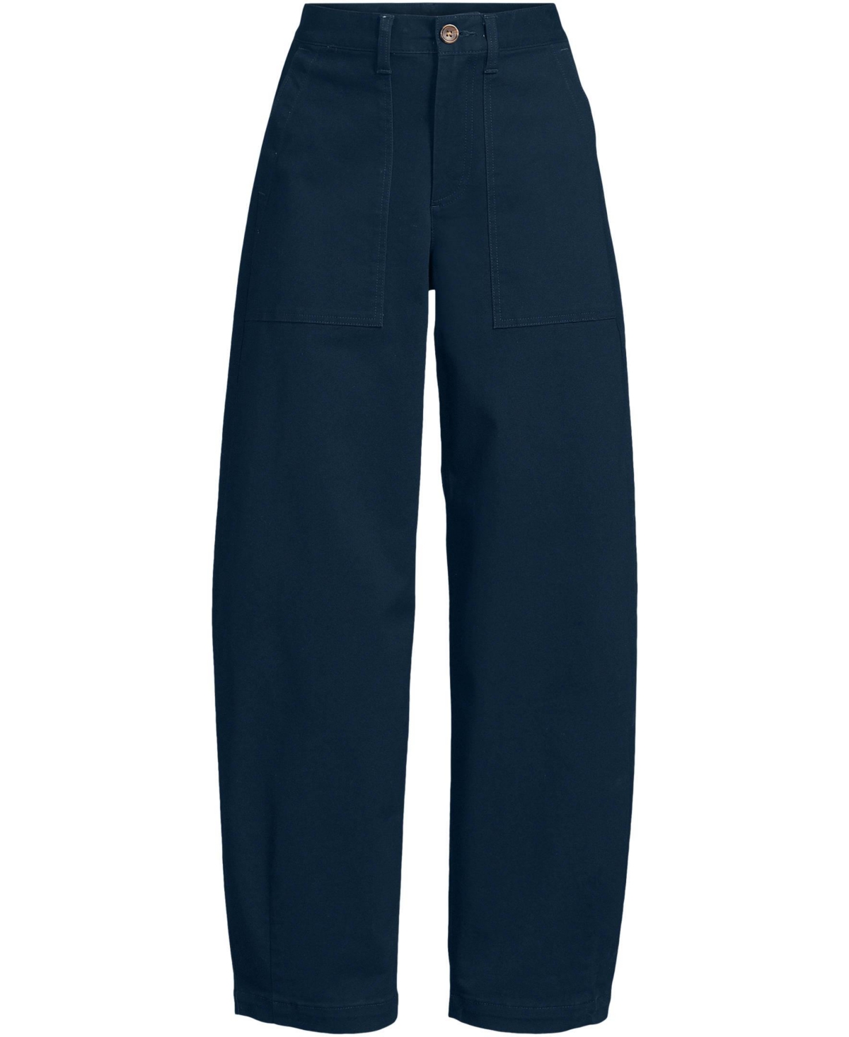 Click here for Lands End Womens Chino High Rise Barrel Leg Utilit... prices