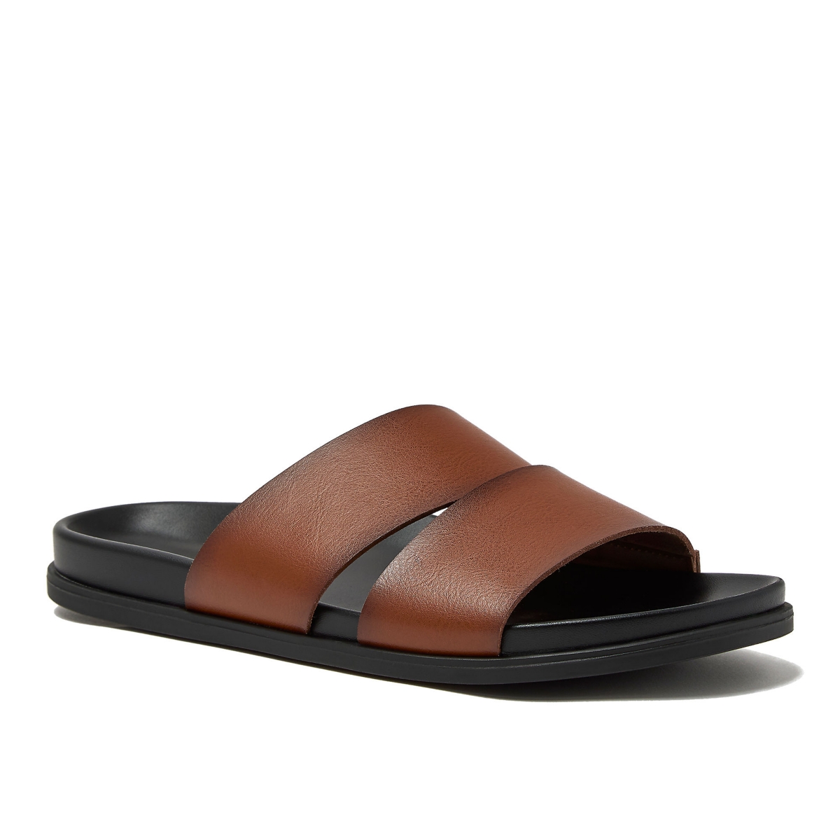 Click here for Lands End Mens Comfort Slide Sandals - Rustic brow... prices