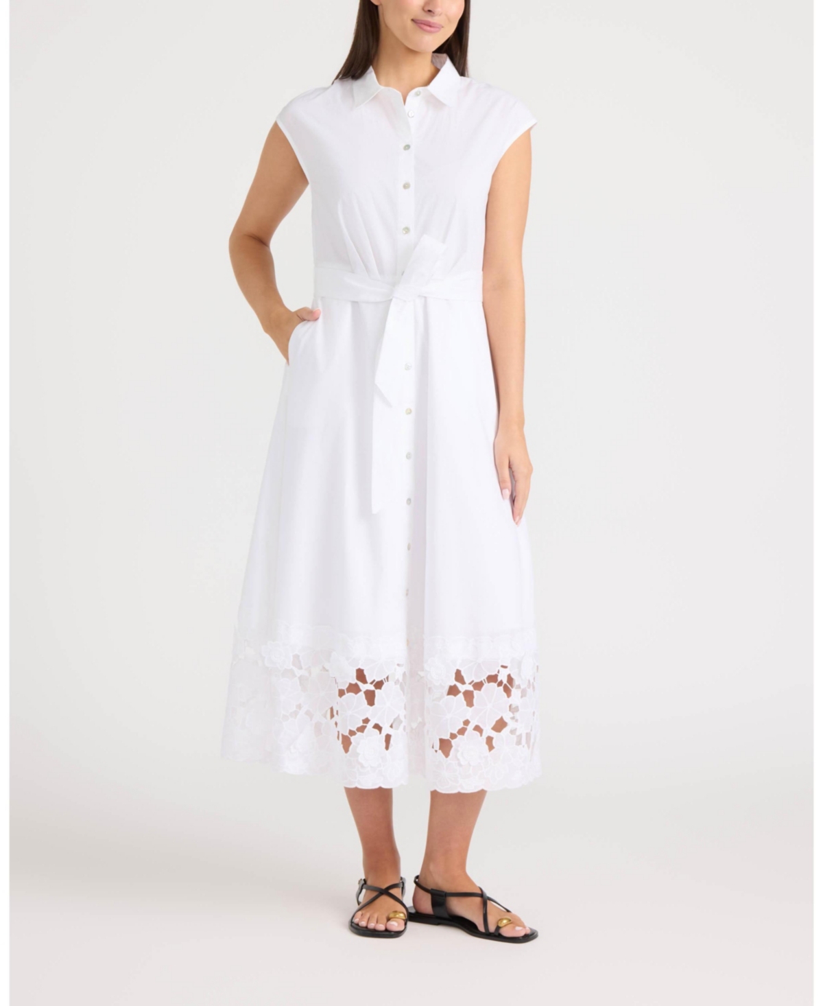 Click here for Ellen Tracy Womens Maxi Belted Dress with 3D Cutou... prices