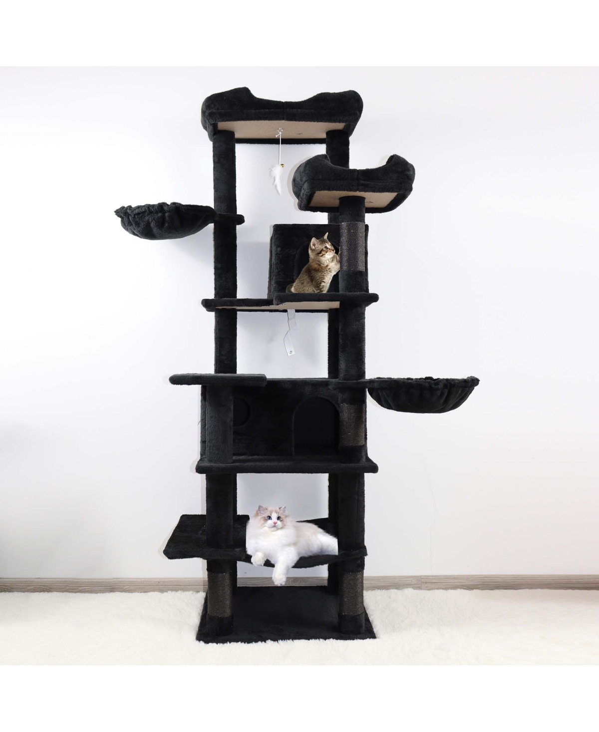 Click here for Aostirmotor 68" Cat Tree with Hammocks  Hangi... prices