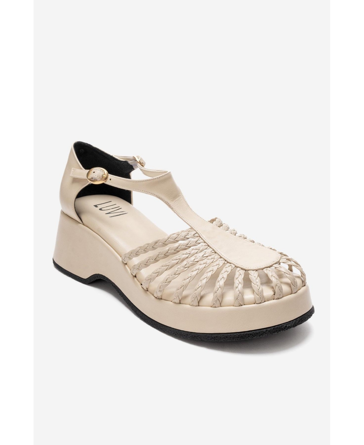 Click here for Prologue Shoes Womens Barry Woven Wedge Sandal - B... prices