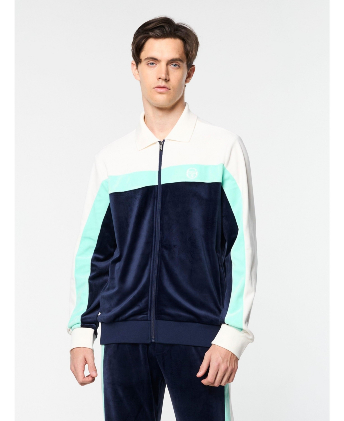 Click here for Sergio Tacchini Mens Lazaro Velour Track Jacket -... prices