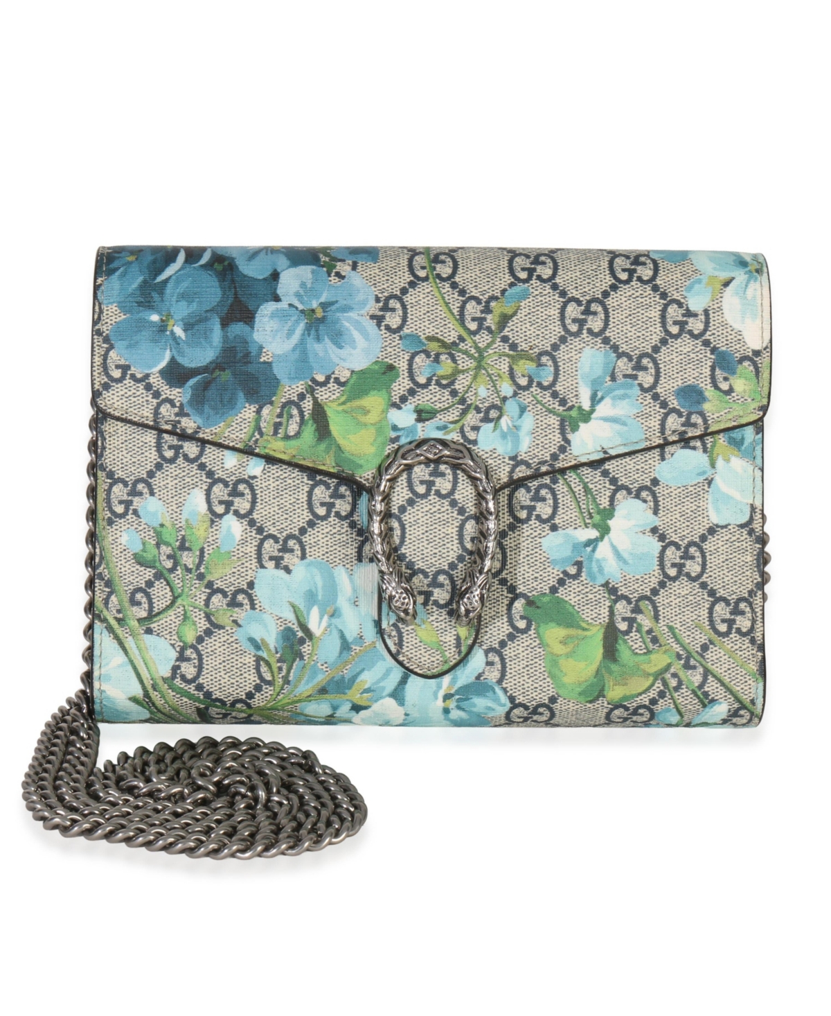 Click here for Pre-Owned Gucci Blue Beige Gg Supreme Canvas Bloom... prices