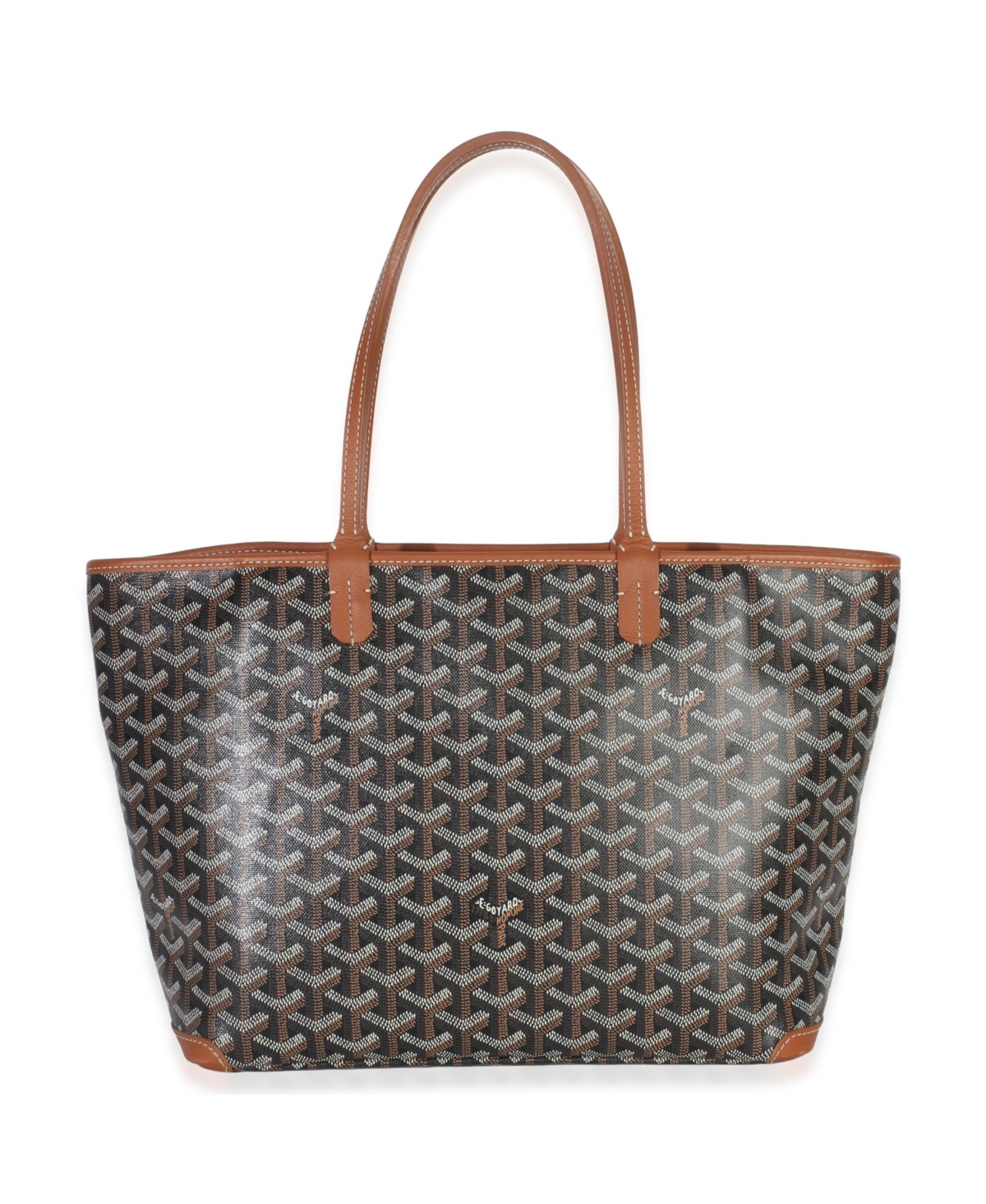 Click here for Pre-Owned Goyard Gold Black Goyardine Canvas Artoi... prices
