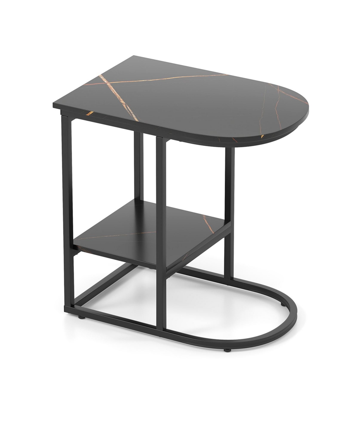 Click here for Slickblue Modern C Table Faux Marble Sofa Side Tab... prices