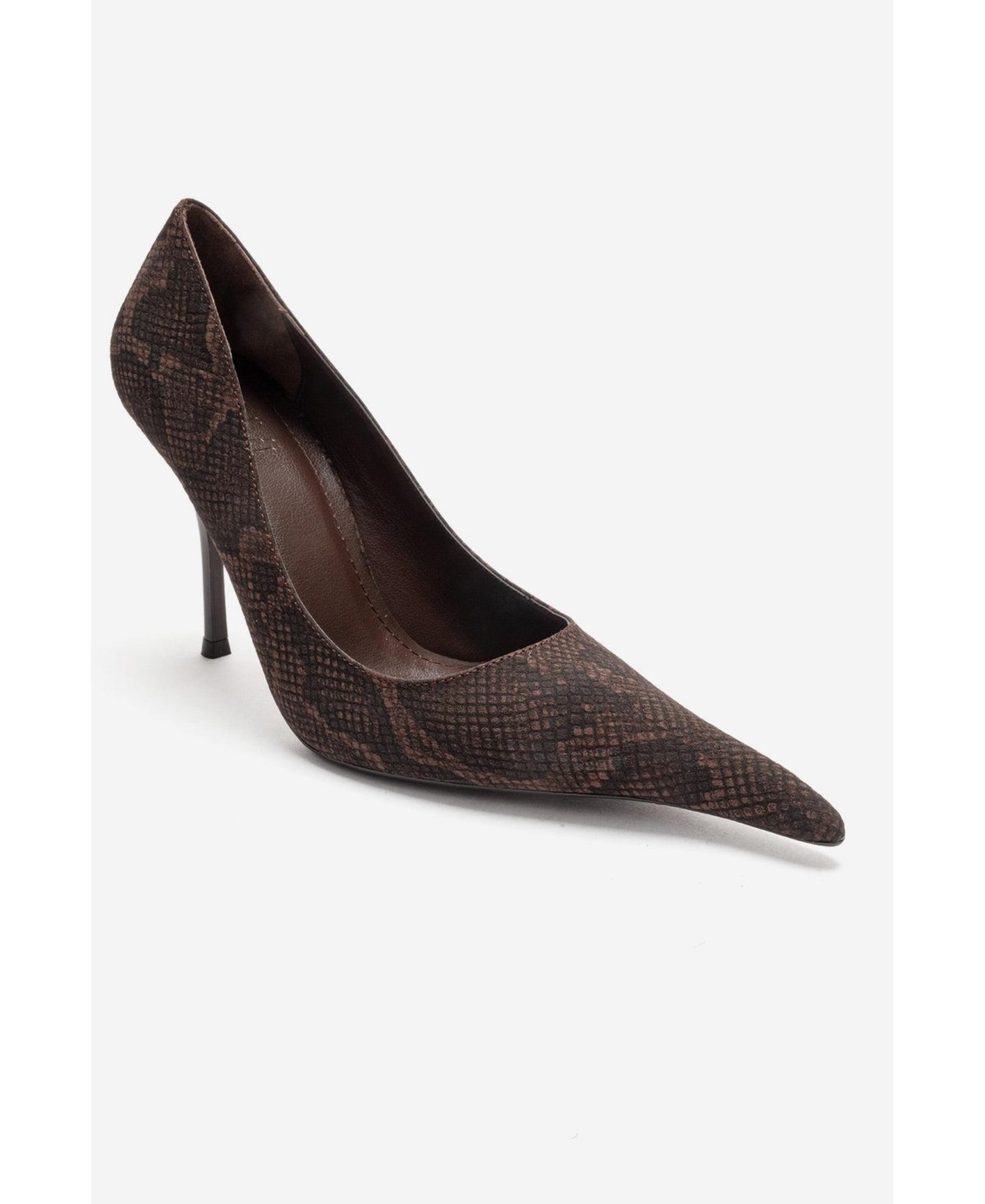 Click here for Prologue Shoes Luce Pointed Toe Stiletto Pump - Br... prices