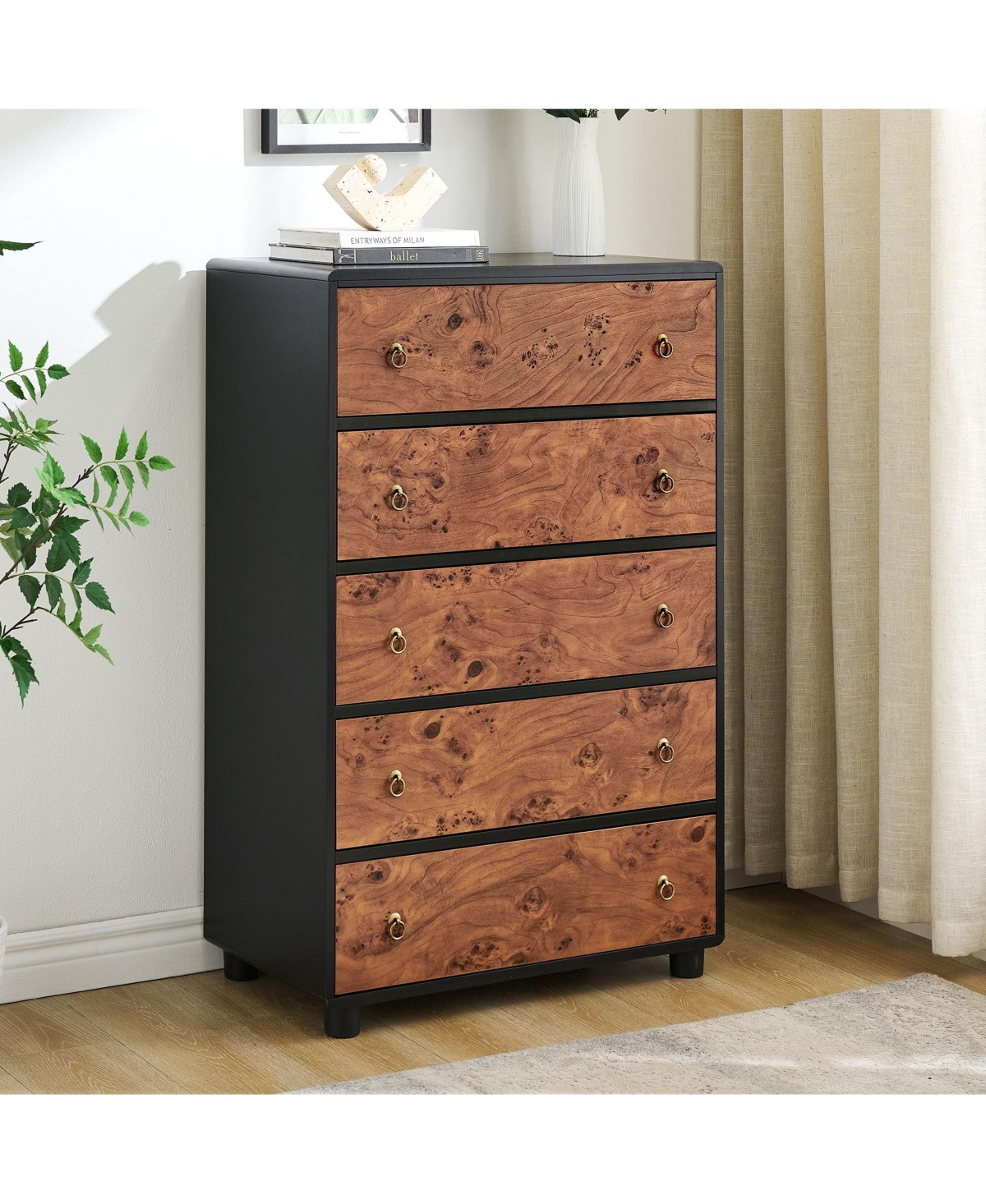 Click here for gaomon 5 Drawers Dresser  46 in Tall Modern Chest... prices