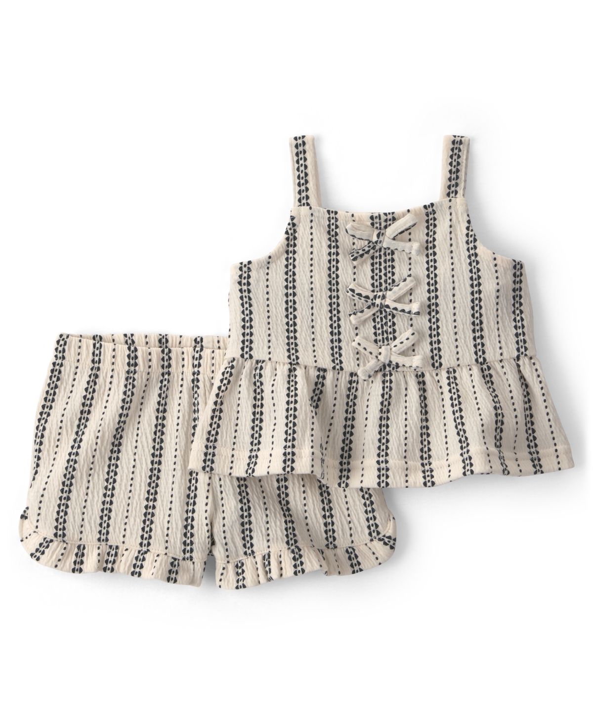 Click here for Carters Baby Girls Striped Top and Shorts  2-Piece... prices