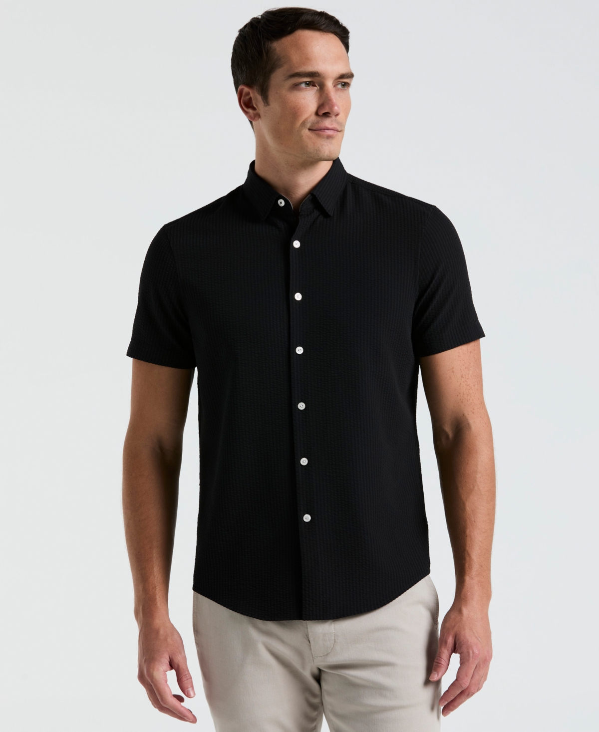 Click here for Perry Ellis Mens Slim-Fit Stretch Solid Button-Dow... prices