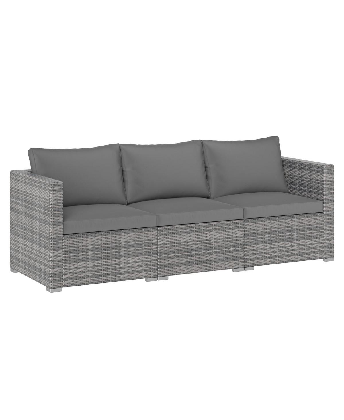 Click here for Sugift 3 Piece Patio Sectional Sofa Set with Modul... prices