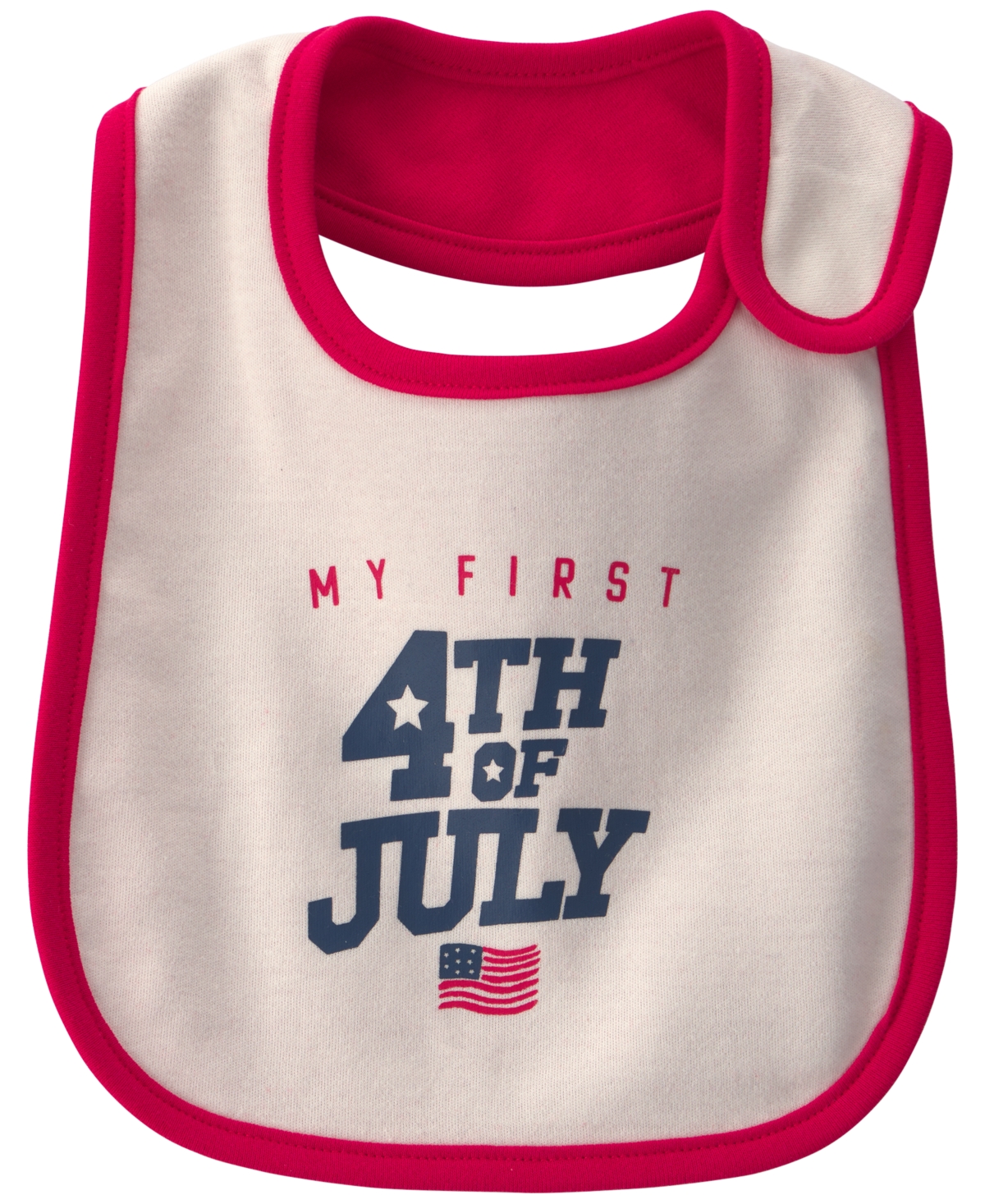 Click here for Carters Baby Boys or Girls Fourth of July Bib - Iv... prices